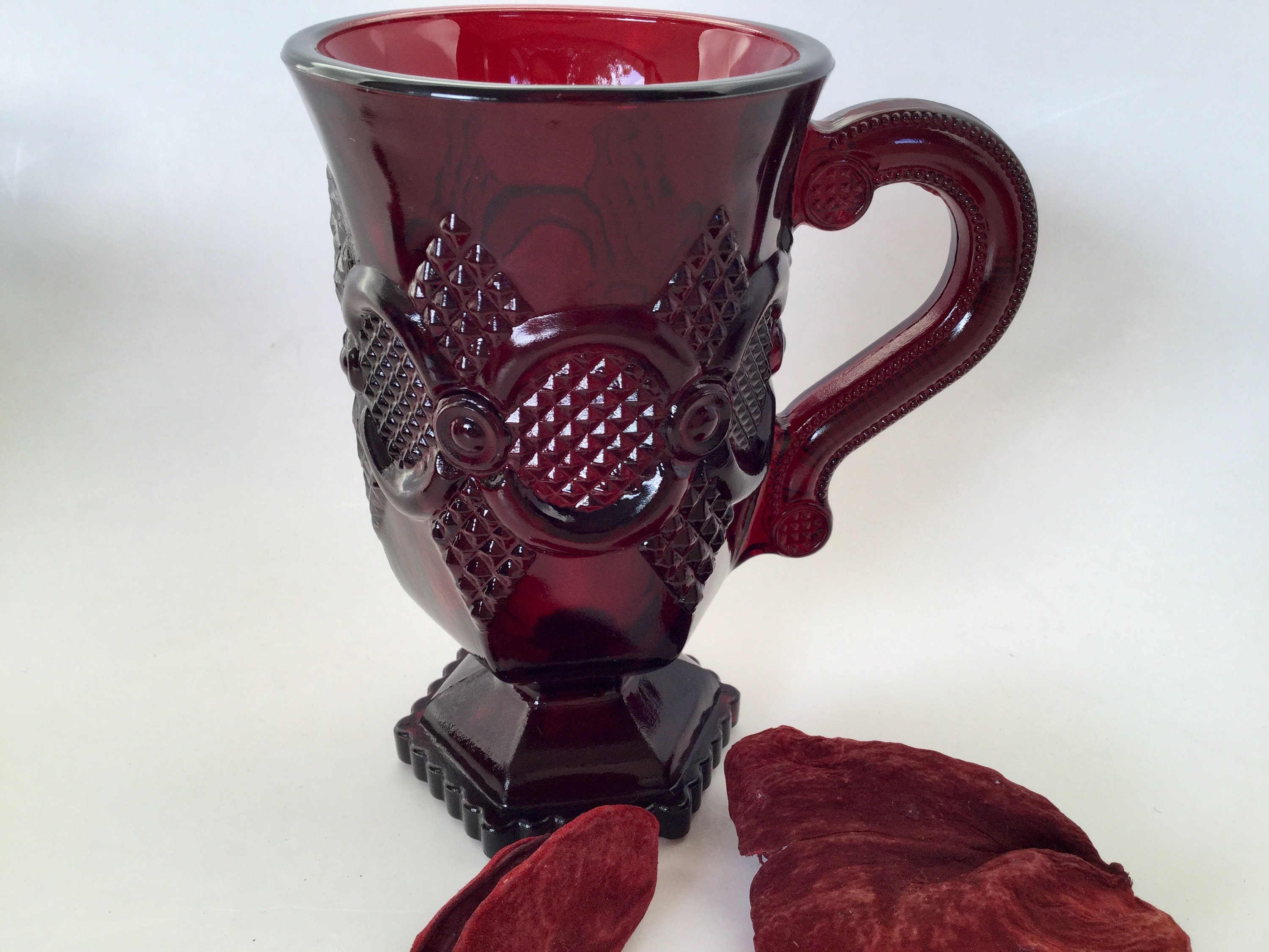 Avon 1876 Cape Cod Ruby Red Dinnerware Collection Made in - Etsy