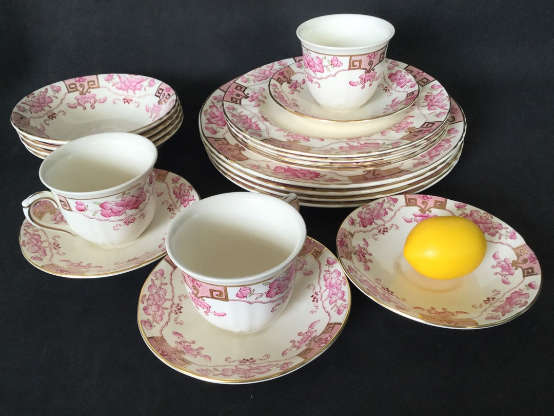 Mason’s Valencia Ironstone Dinnerware Set, Made in England, 19 Pieces ...