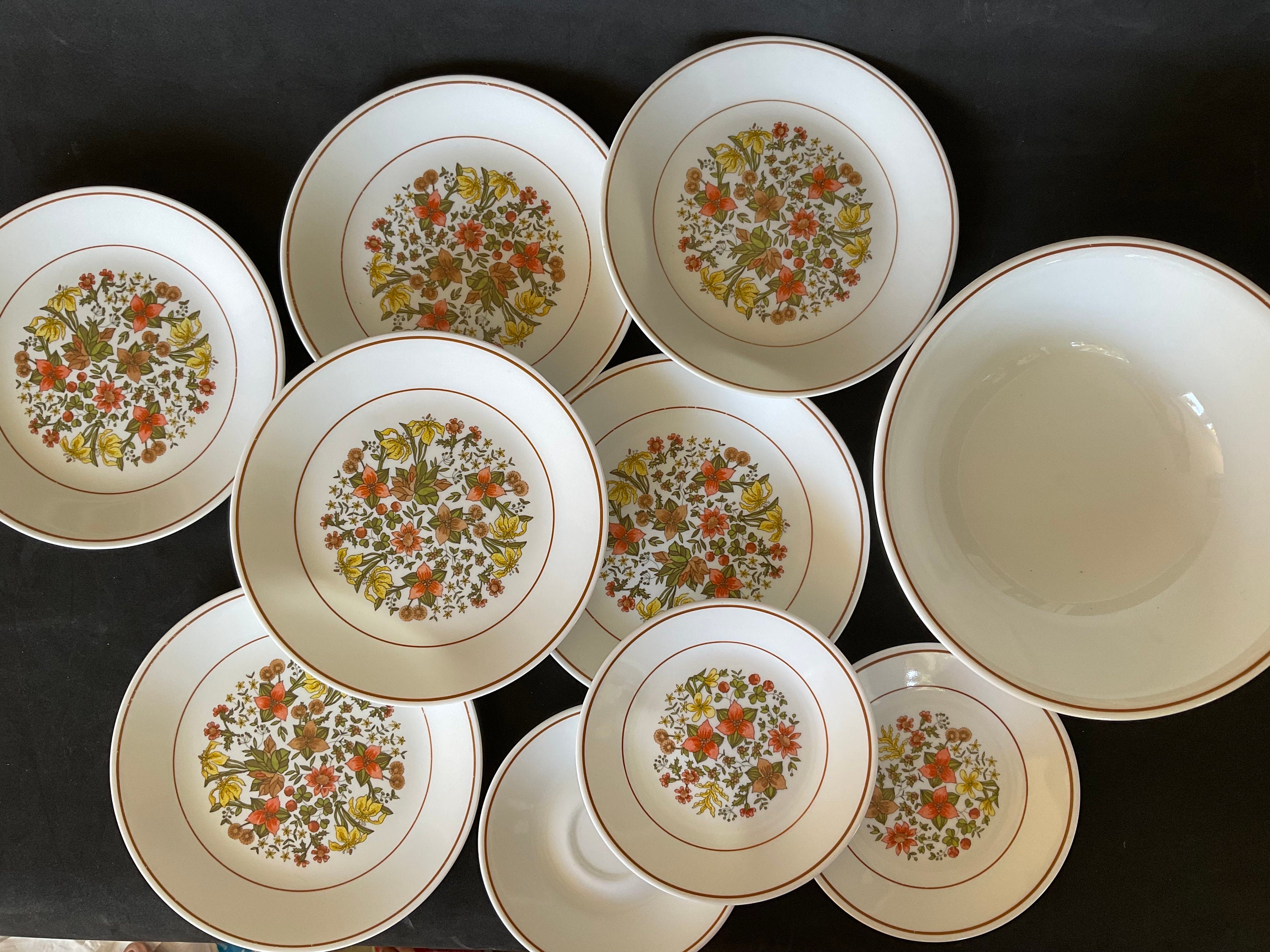 Corelle by Corning Indian Summer Dinnerware Collection, USA Made, 9 ...