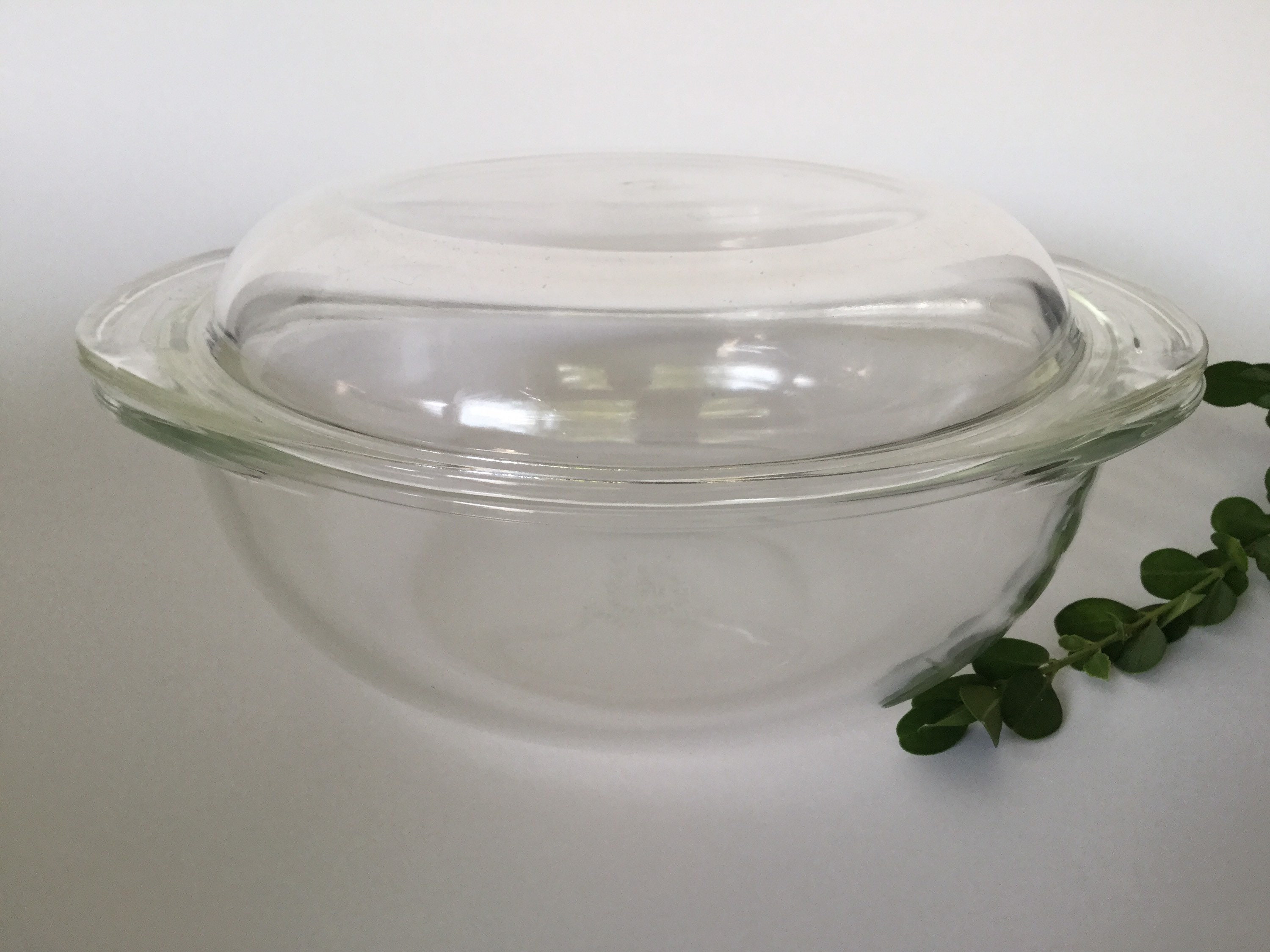 Pyrex 023 Clear Round Casserole 1.5 Qt Bakeware With Lid - Etsy
