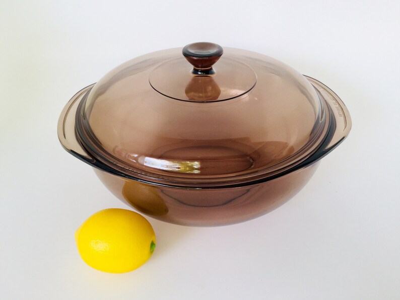 Pyrex Amber Fireside 024 round casserole 2L bakeware with | Etsy