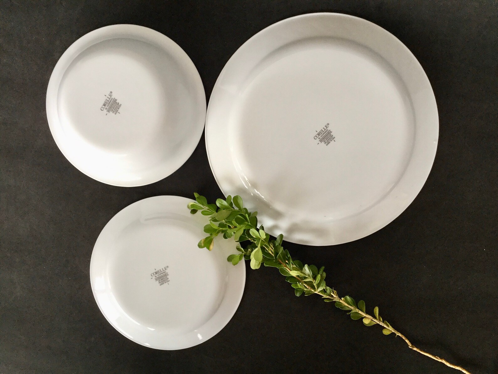 Corelle by Corning Callaway Ivy Swirl Pattern Dinnerware, USA Made, 8 ...