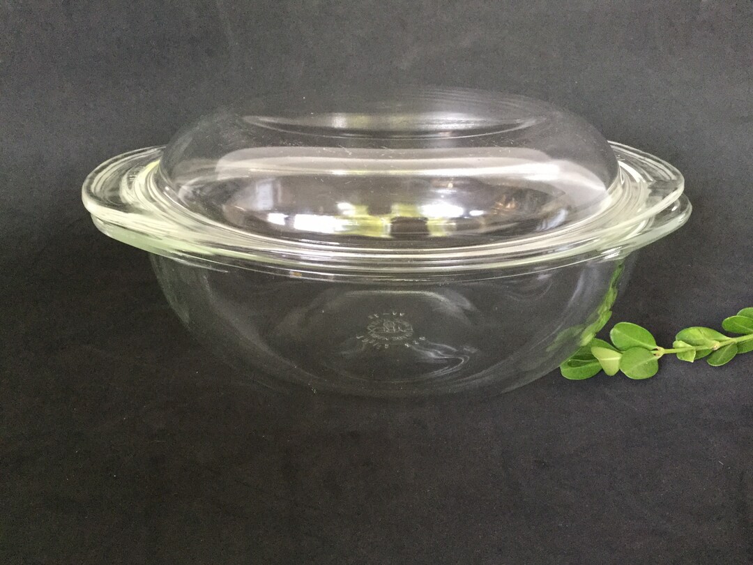Pyrex 024 Clear Round Casserole 2 Qt Bakeware With Pyrex Lid - Etsy