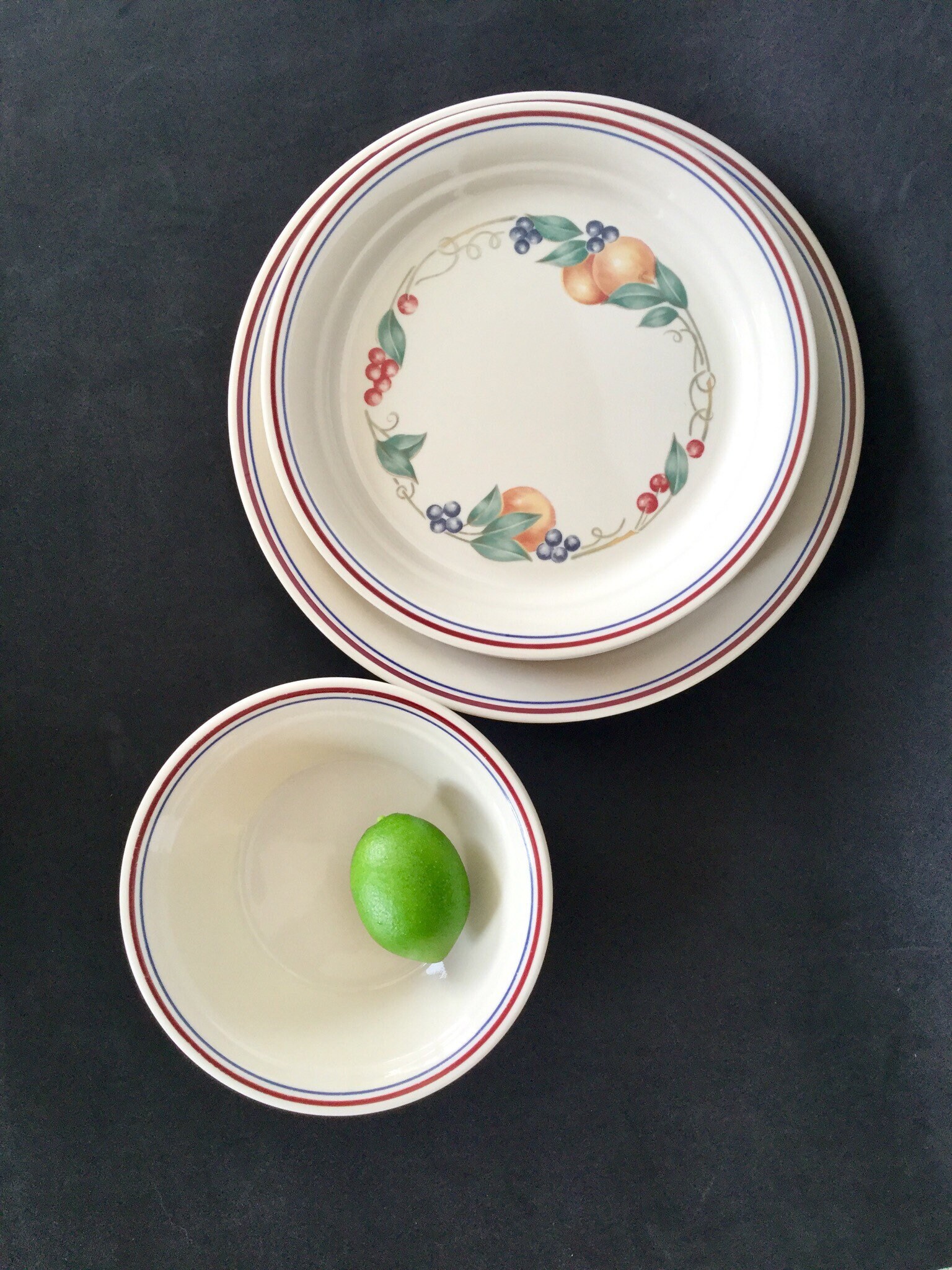 Corelle Abundance Pattern Dinnerware Collection USA, Japan Made, Sold ...