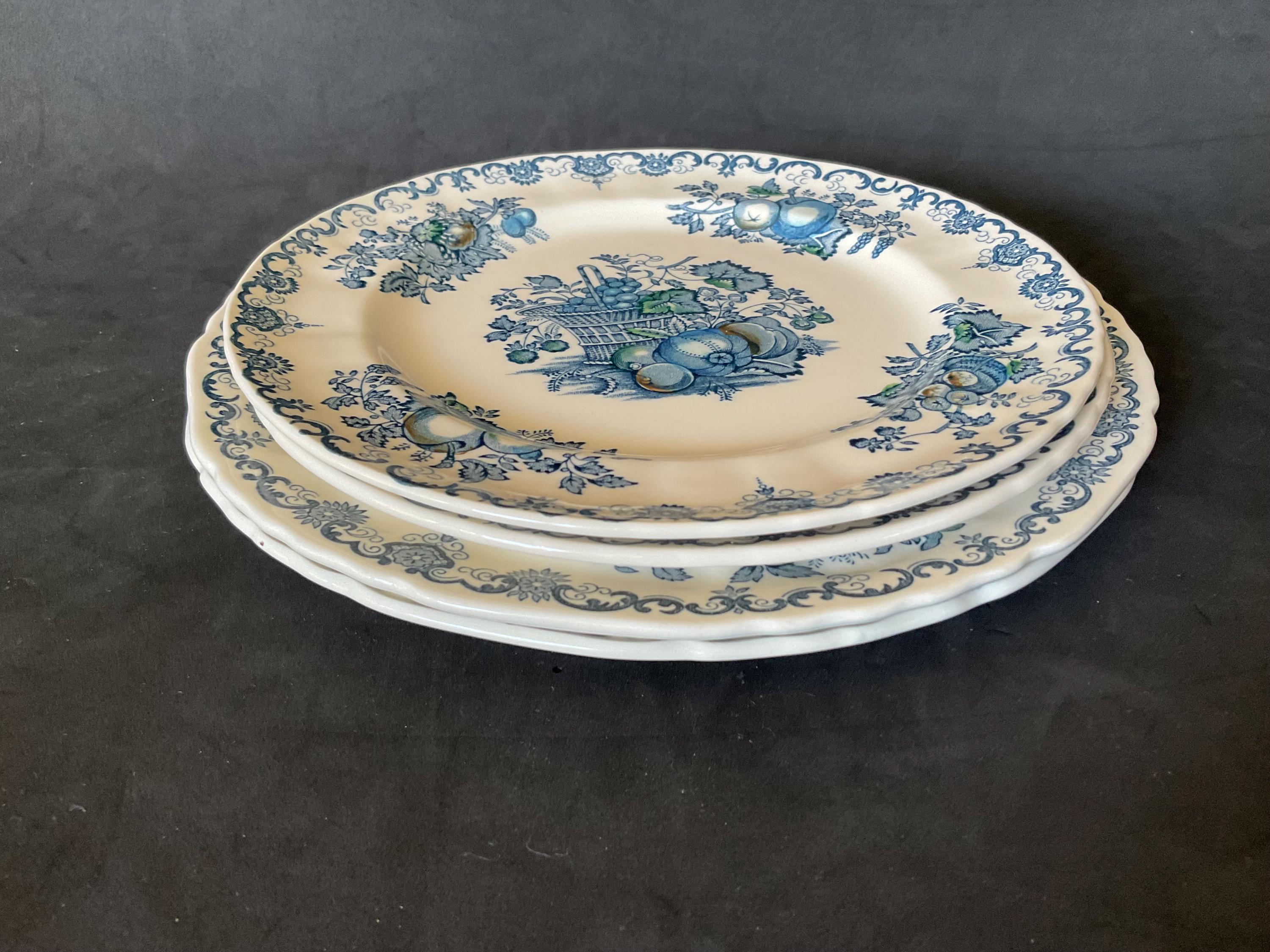 Mason’s Fruit Basket Ironstone Dinnerware Set, Made in England, 4 ...