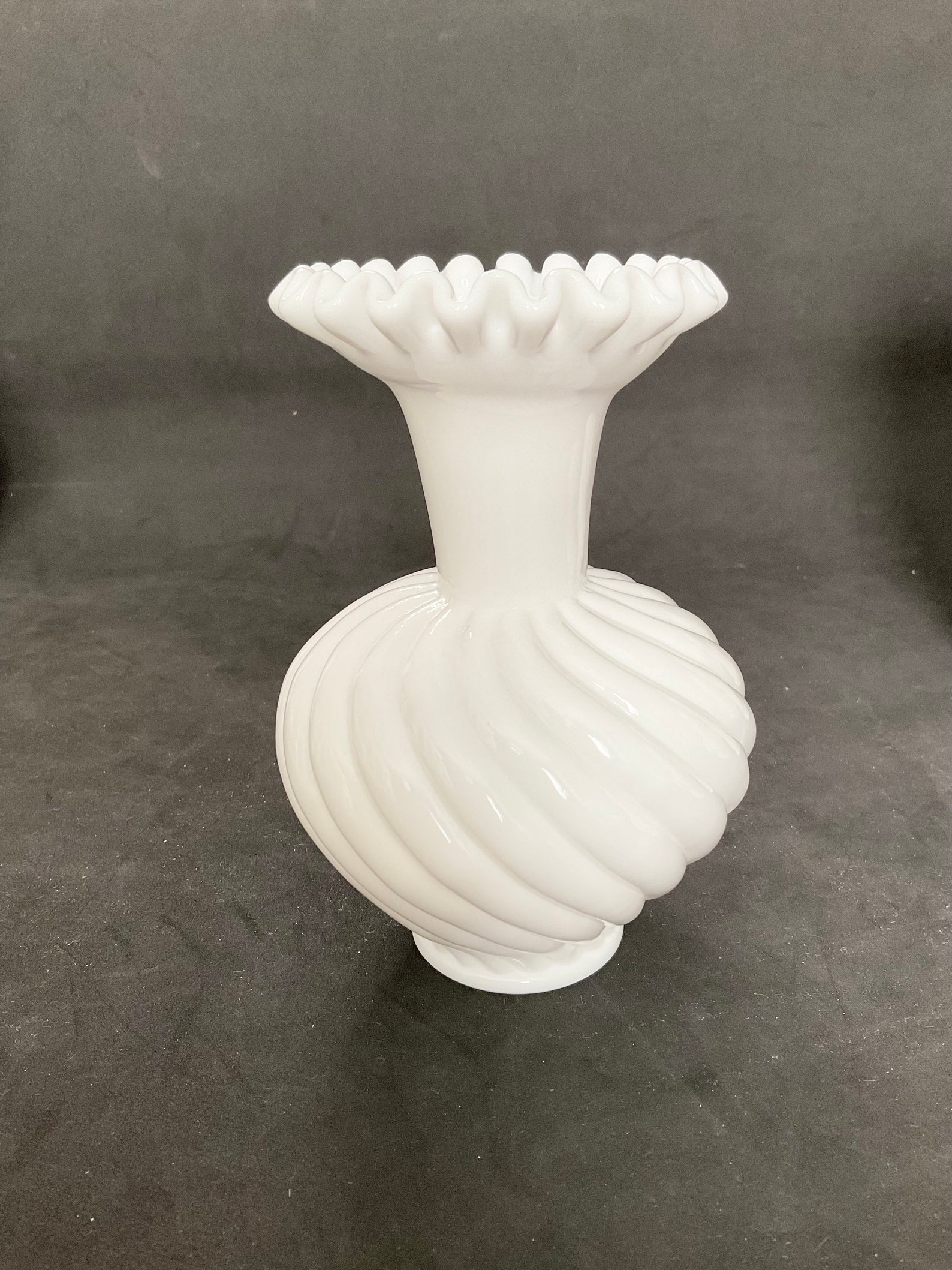 Milk Glass Collection of Vases and Trinkets Holder, Made in USA, Sold ...