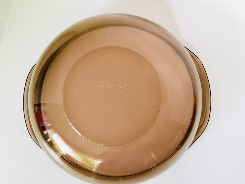 Pyrex Amber Fireside 024 Round Casserole 2L Bakeware With Lid and Pie ...