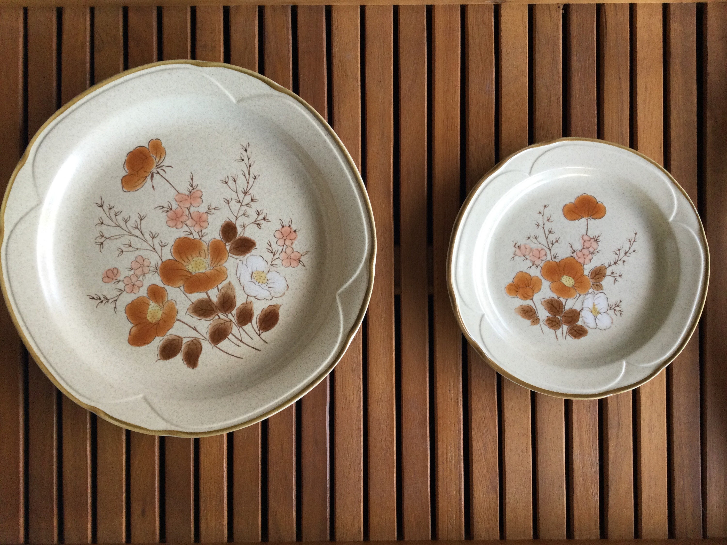 Ranmaru French Estate Indian Summer A301 Stoneware Handcrafted 7 Dinner ...