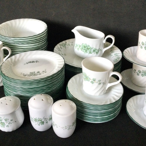 Corelle by Corning Callaway Ivy Swirl Pattern Dinnerware - Etsy