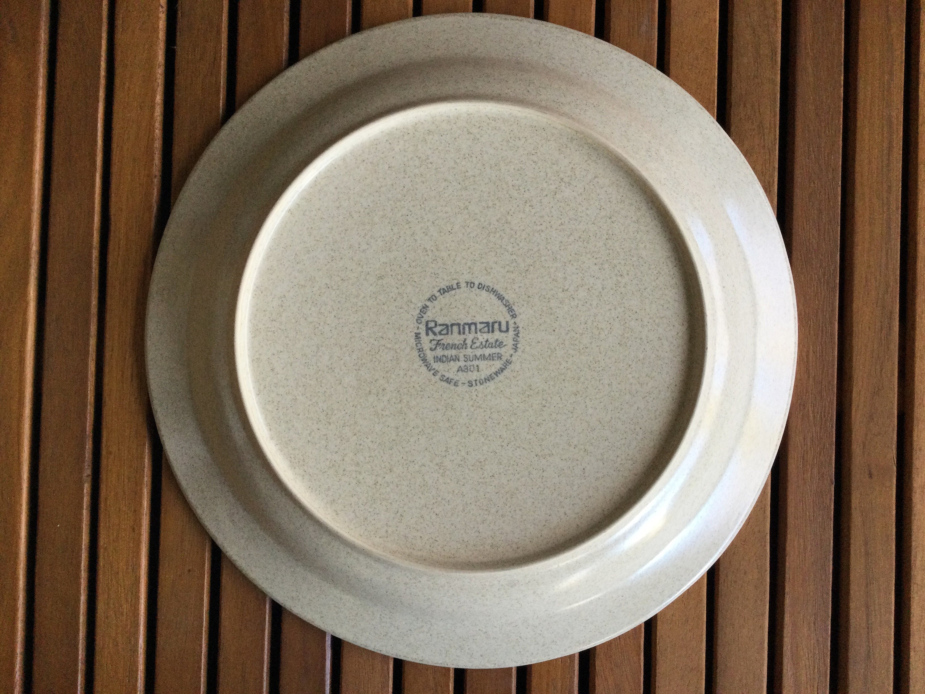 Ranmaru French Estate Indian Summer A301 Stoneware Handcrafted 7 Dinner ...