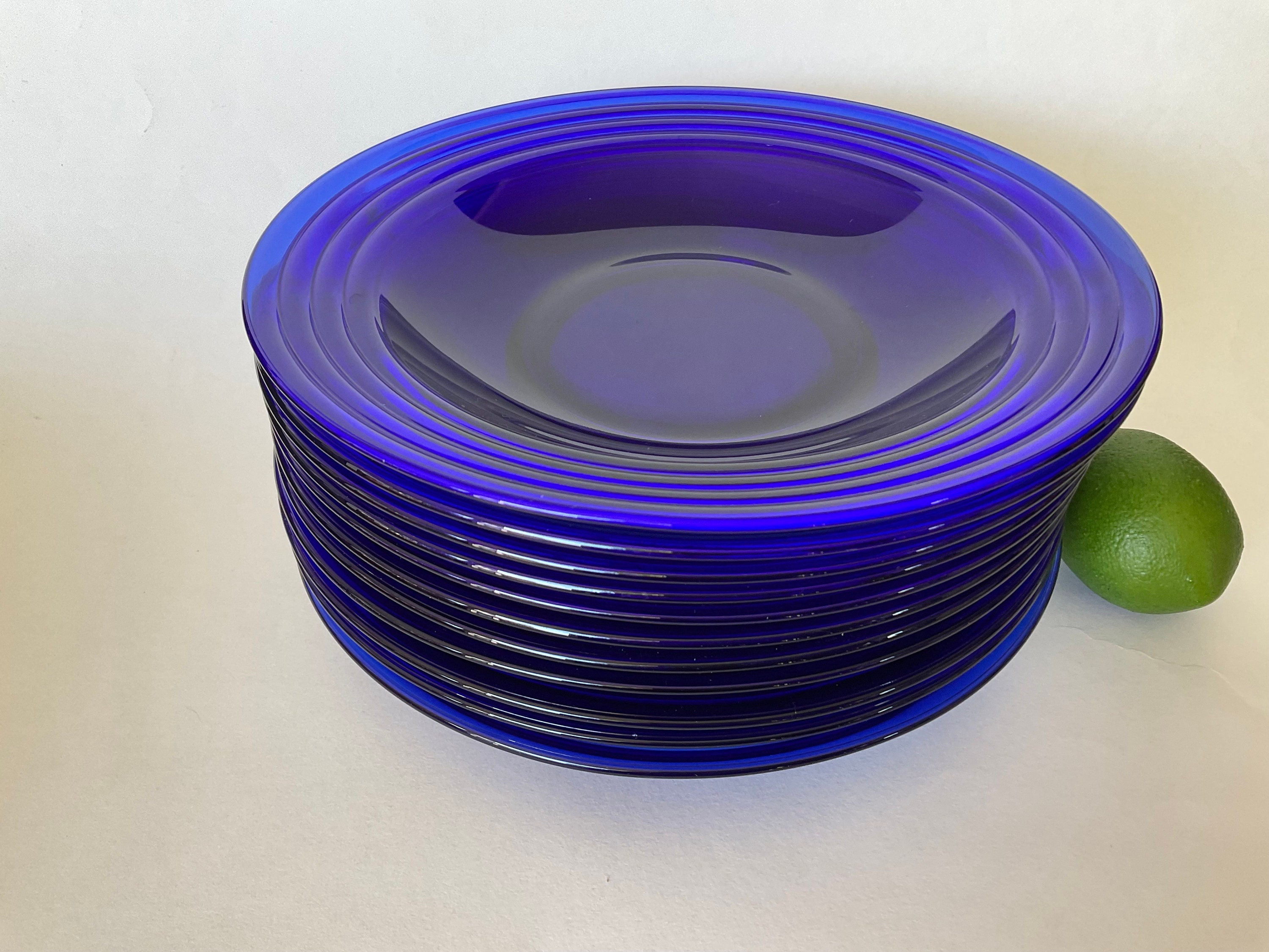 Cobalt Blue Moderntone Depression Glass Collection by Hazel - Etsy