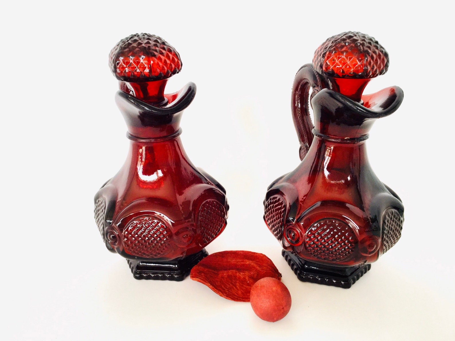 Avon 1876 Cape Cod Ruby Red Dinnerware Collection Made in - Etsy