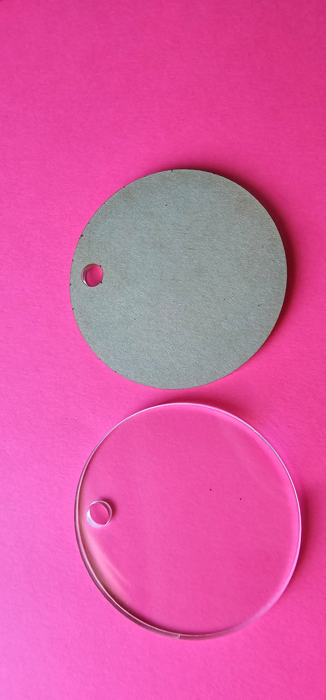 25 Clear Cast Acrylic Round Blanks: Custom Laser Cut Sizes - Etsy