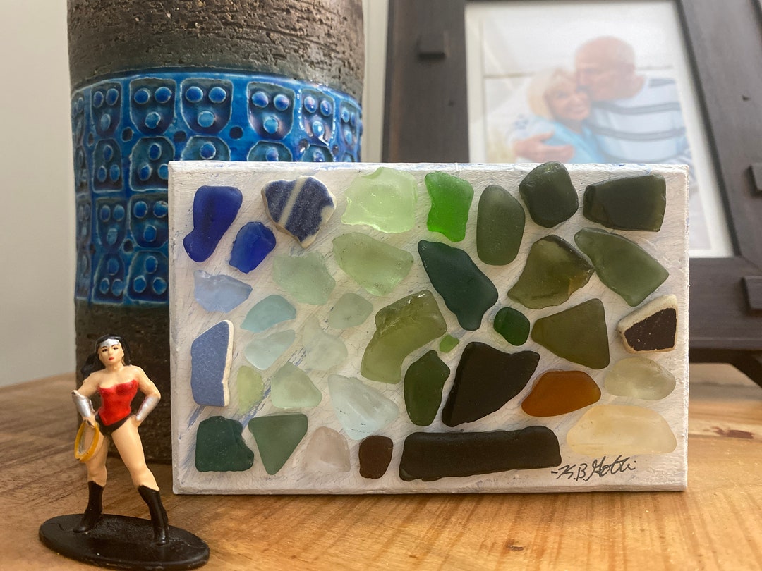 Sea Glass Art Collage - Etsy