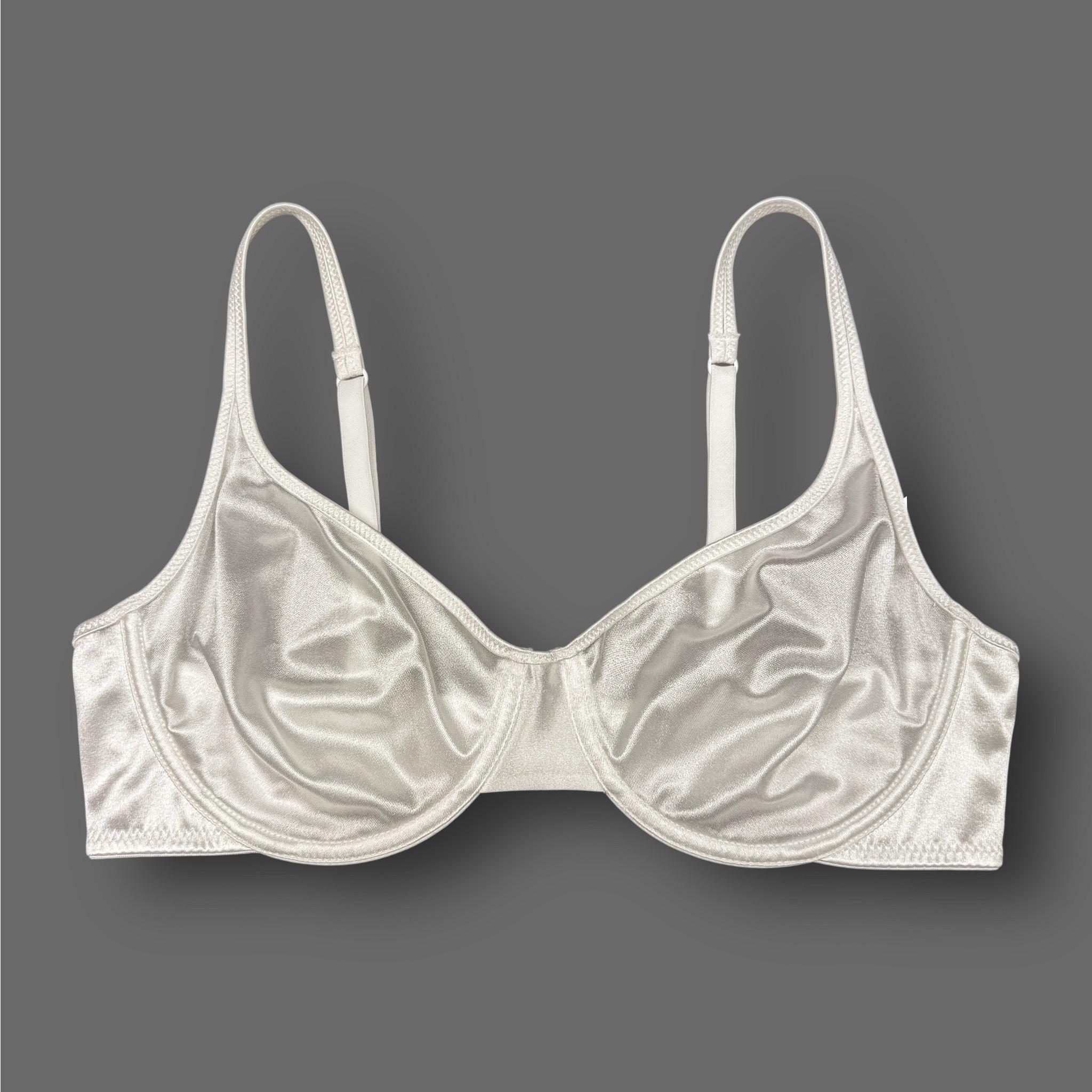 Seamless Unlined Satin Bra Ivory - Etsy