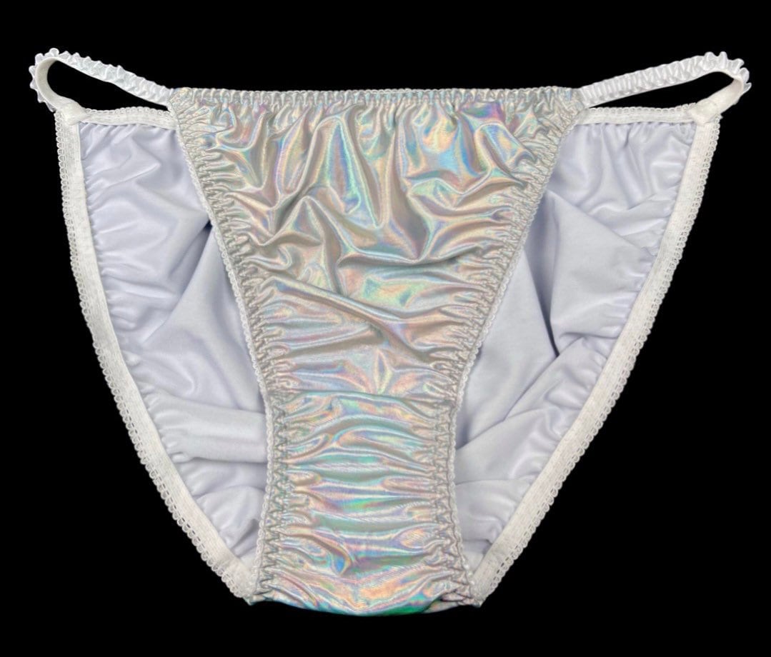 Shiny Holographic String Bikini Panty - Etsy