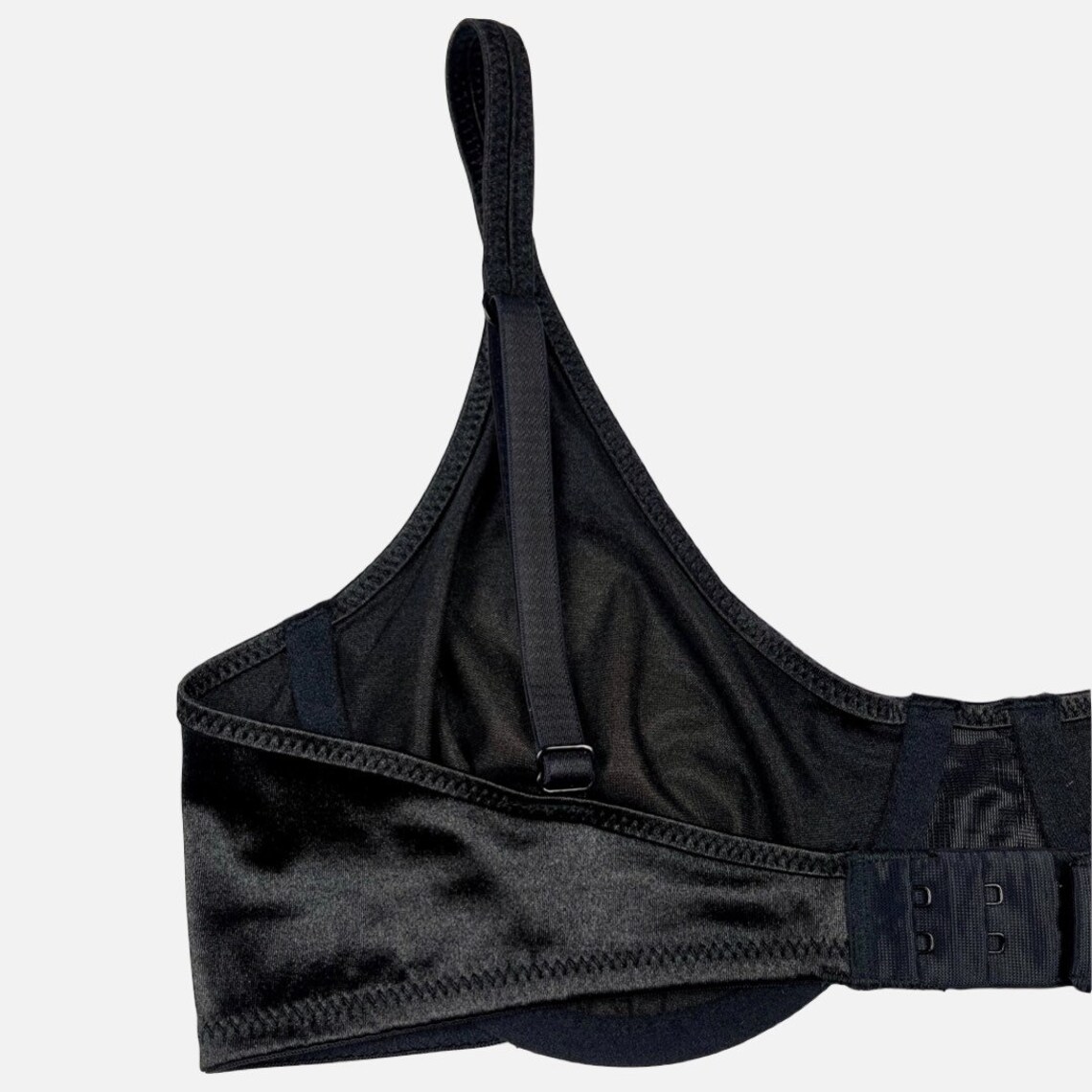 Unlined Satin Bra | Black - Etsy