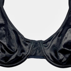Unlined Satin Bra | Black - Etsy