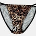 Satin String Bikini Panty Leopard Print - Etsy