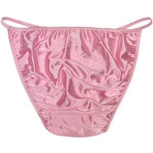 Second Skin Satin String Bikini Pink - Etsy