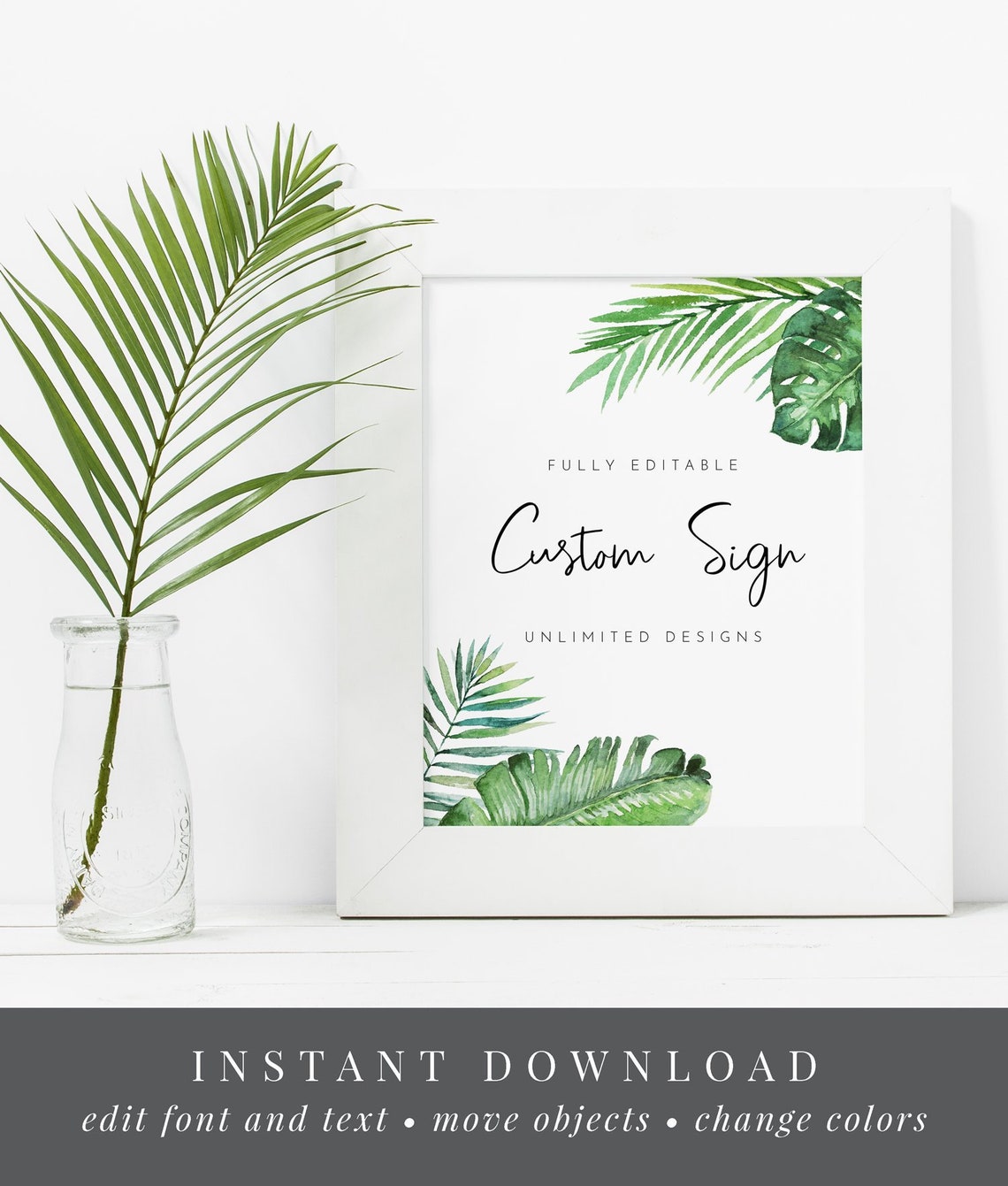 Custom Sign Template 5x7 8x10 11x14 Unlimited Designs - Etsy