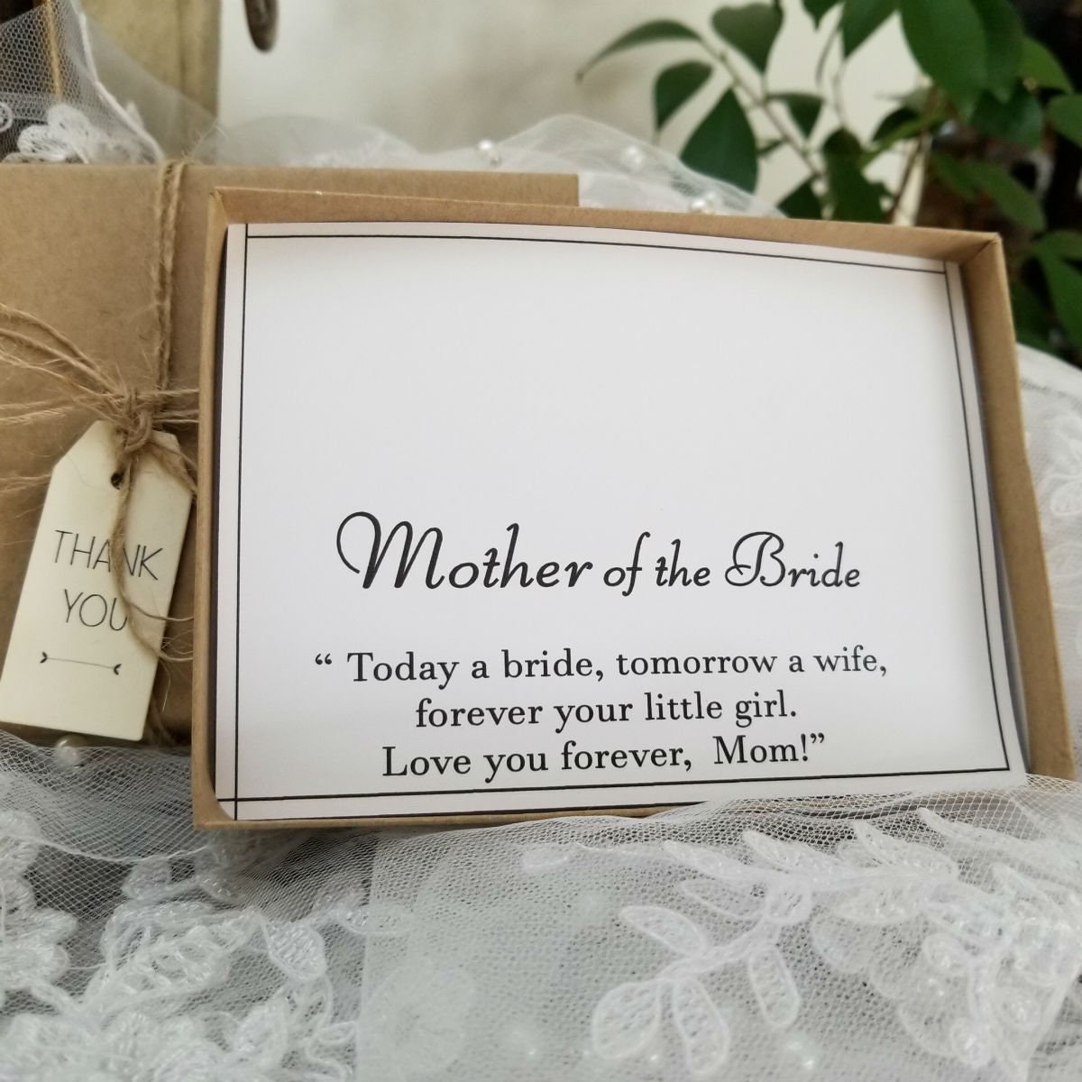 Mother of the Bride Gift Box. Mother of the Bride Necklace Gift Box ...