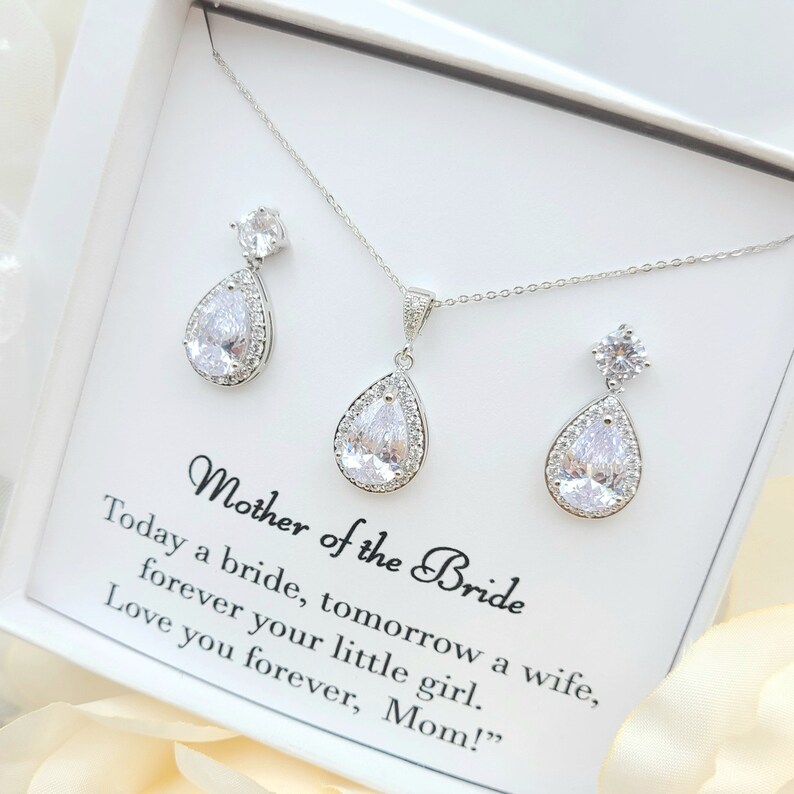 Mother of the Groom & Mother of the Bride Jewelry Set. Rose Gold ...
