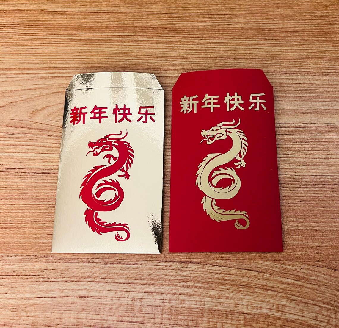 Handmade Red and Gold Chinese Envelopes for Chinese New Year - Etsy