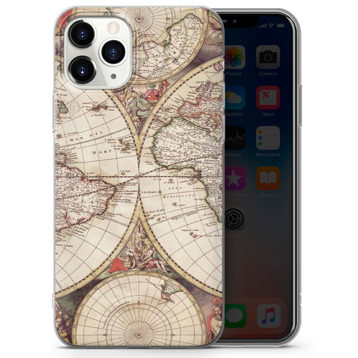 World Map, Countries, Travel, Phone Case Cover for Iphone, Samsung ...