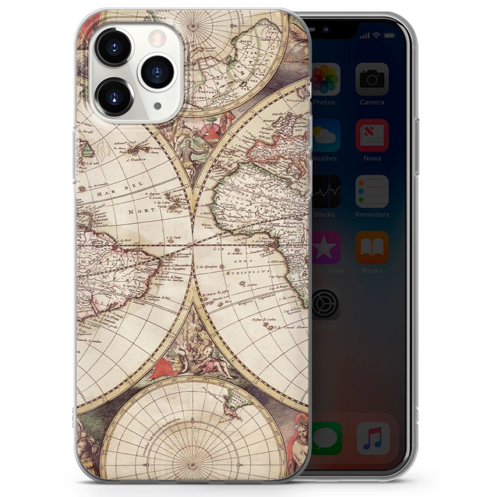 World Map, Countries, Travel, Phone Case Cover for Iphone, Samsung ...