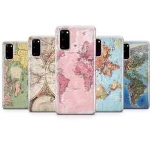 World Map, Countries, Travel, Phone Case Cover for Iphone, Samsung ...