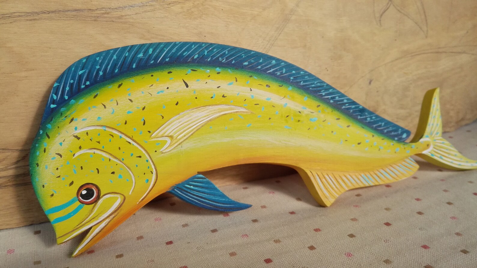 Yellow Fish Magnet, Fridge Magnet Kitchen Magnet Wood Fish Magnet ...