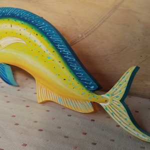 Yellow Fish Magnet, Fridge Magnet Kitchen Magnet Wood Fish Magnet ...