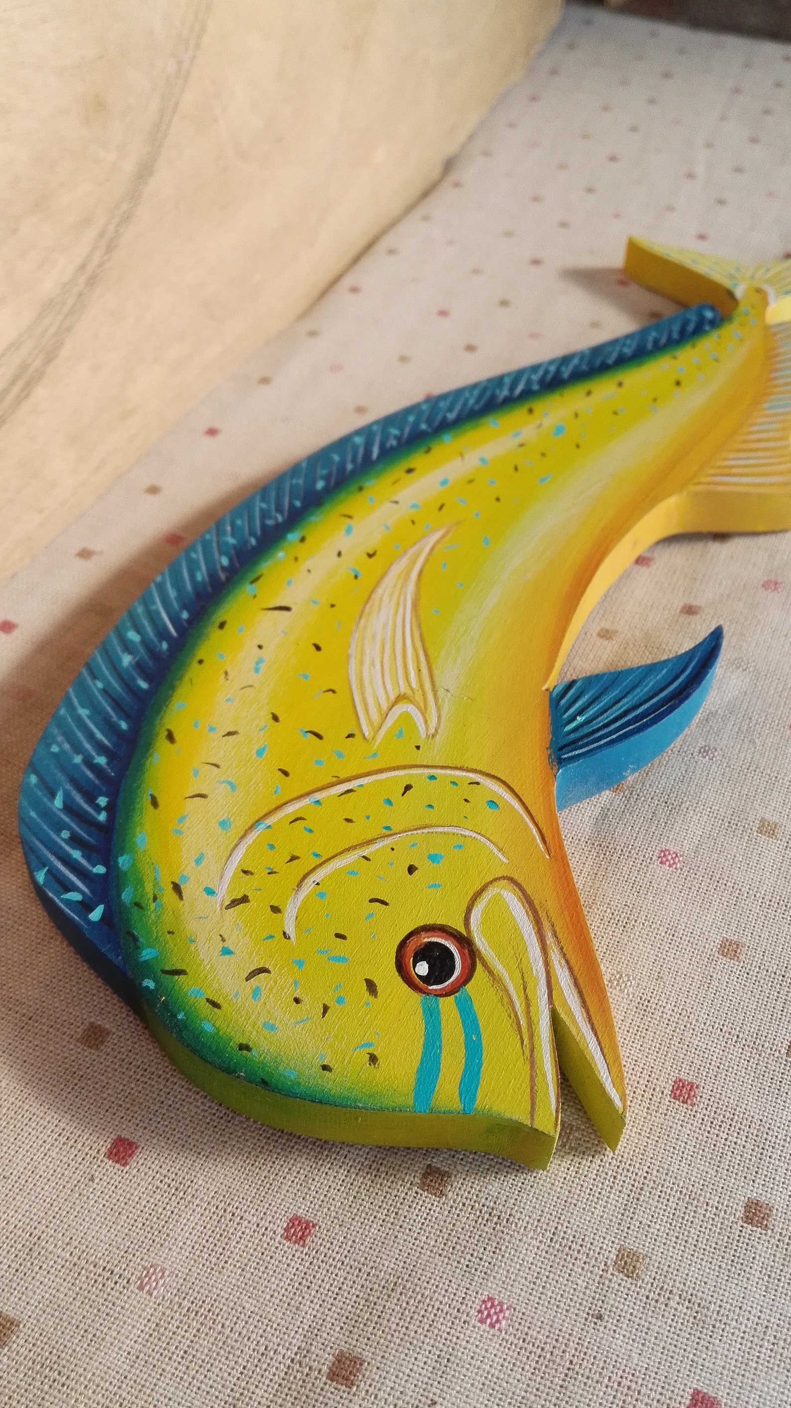 Yellow Fish Magnet, Fridge Magnet Kitchen Magnet Wood Fish Magnet ...