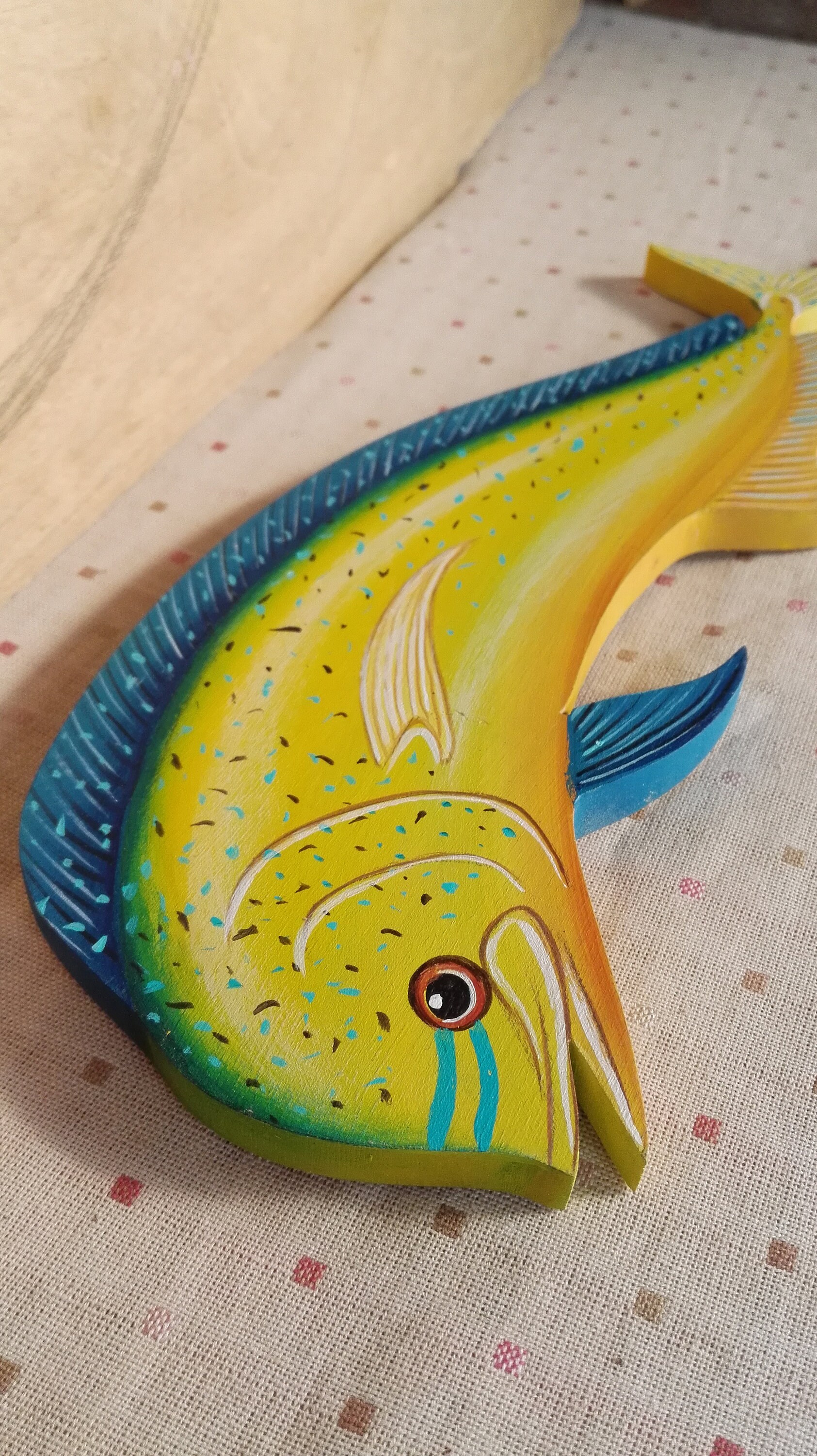 Yellow Fish Magnet, Fridge Magnet Kitchen Magnet Wood Fish Magnet ...