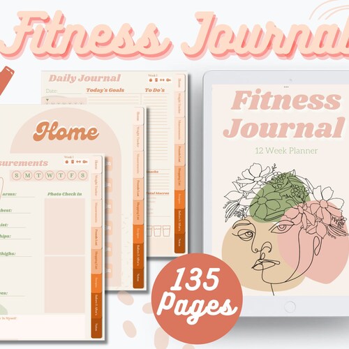Digital Fitness Journal Goodnotes Notablity Health Journal - Etsy
