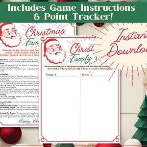 Christmas Feud Family Instant Download Printable Family Games Digital ...