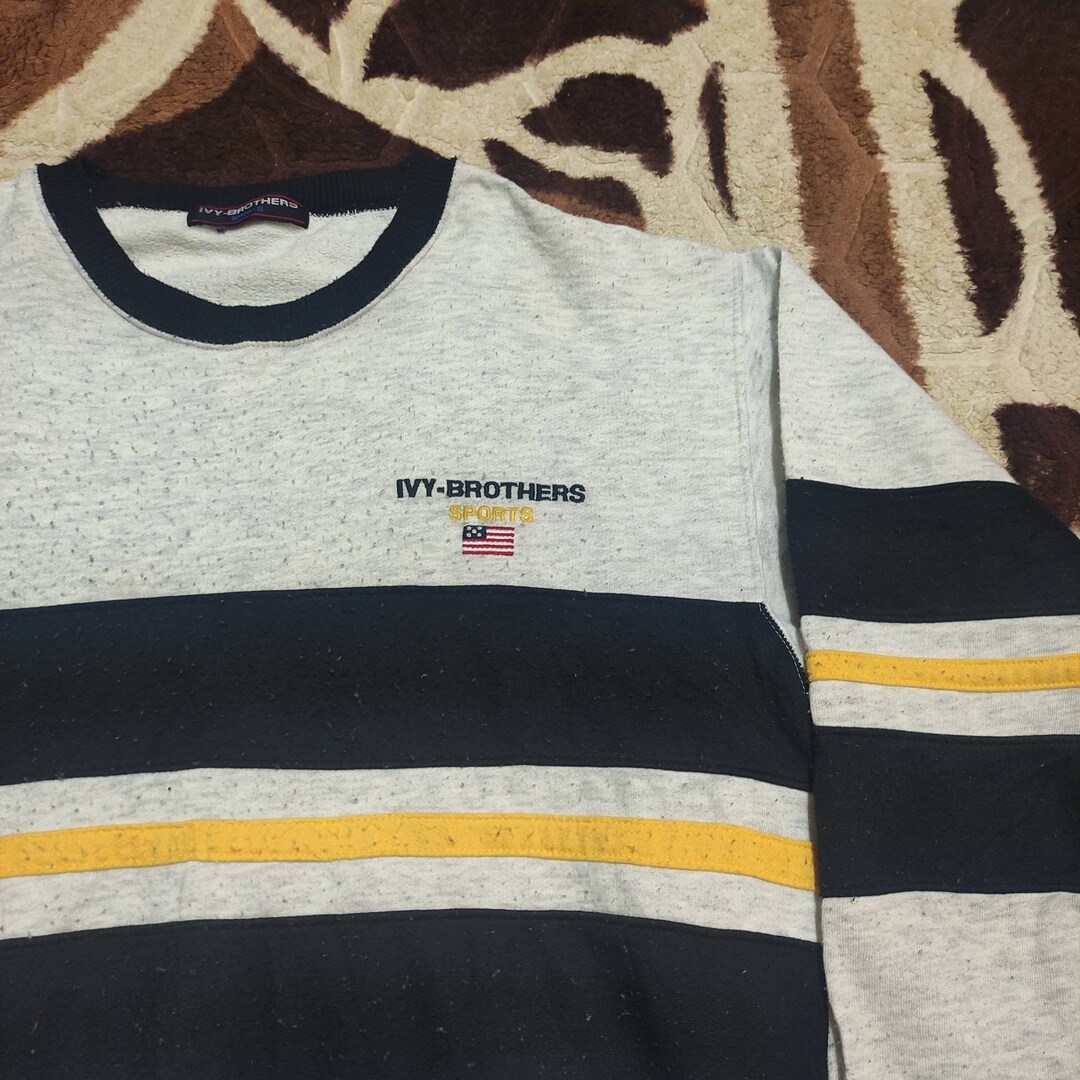 Vintage IVY Brothers Embroidery Logo Sports Sweatshirts Pullovers ...
