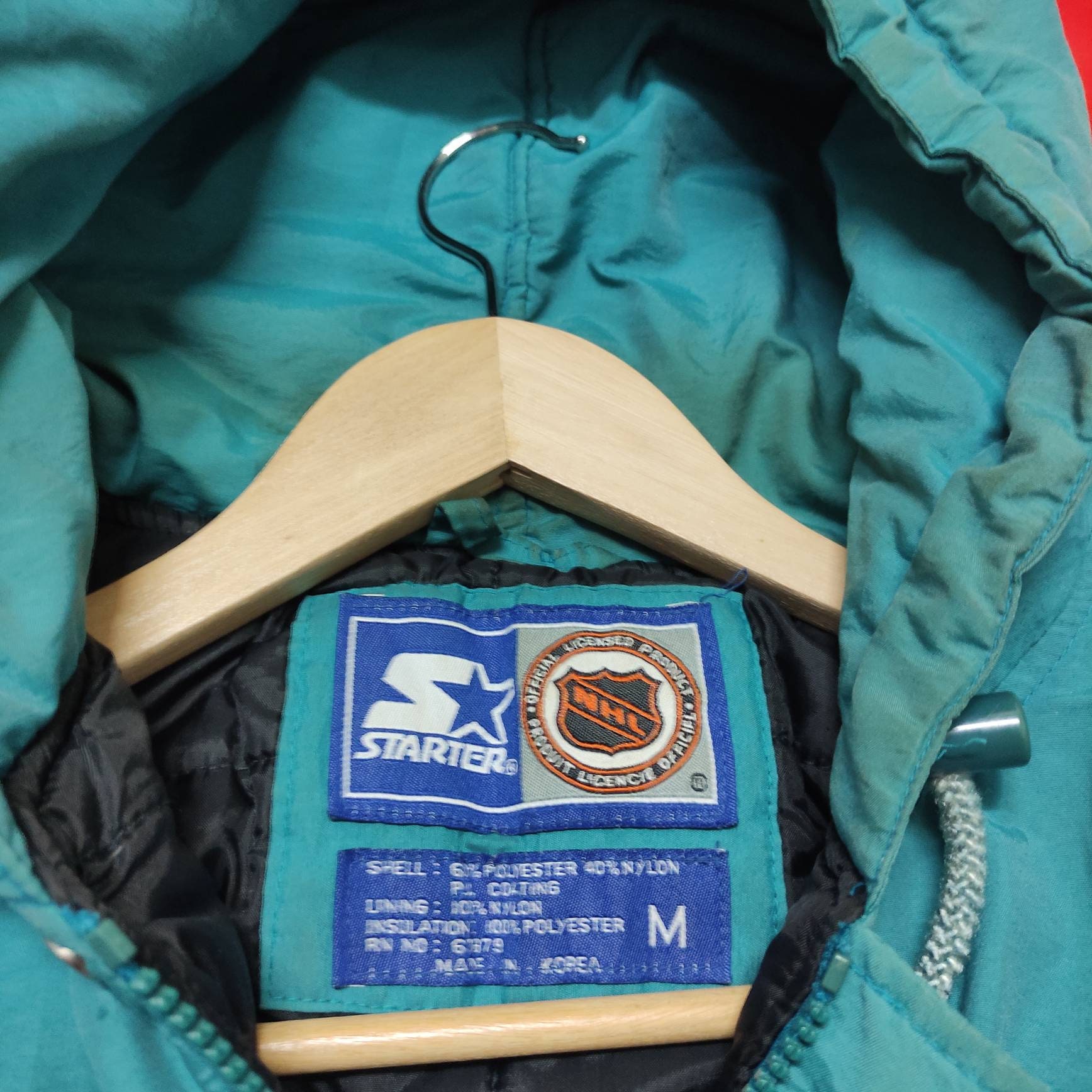 Vintage San Jose Sharks Starter Jacket Vintage Hockey League Jacket ...