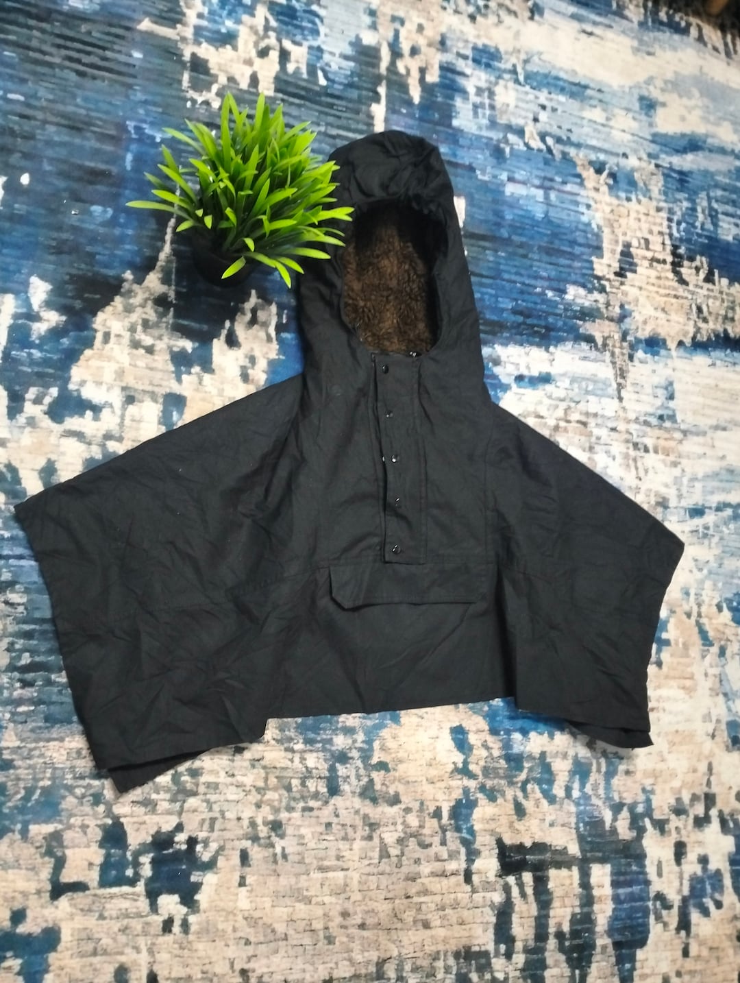 Yaeca Japanese Poncho Sweater Fleece Poncho Jacket - Etsy