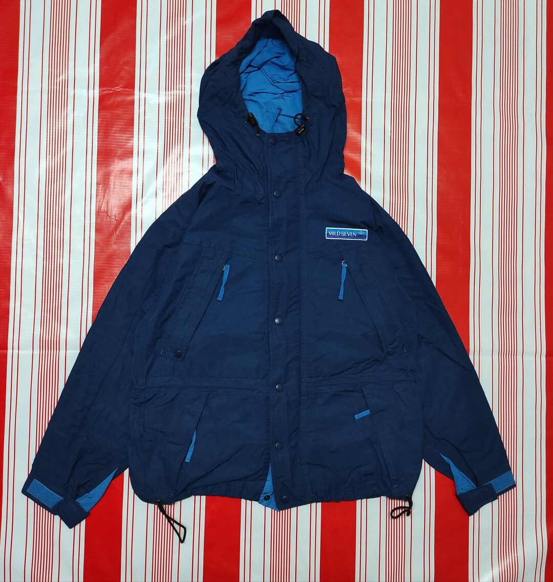 Vintage Mild Seven Jacket Hoodie L Size // Refer Measurement // - Etsy