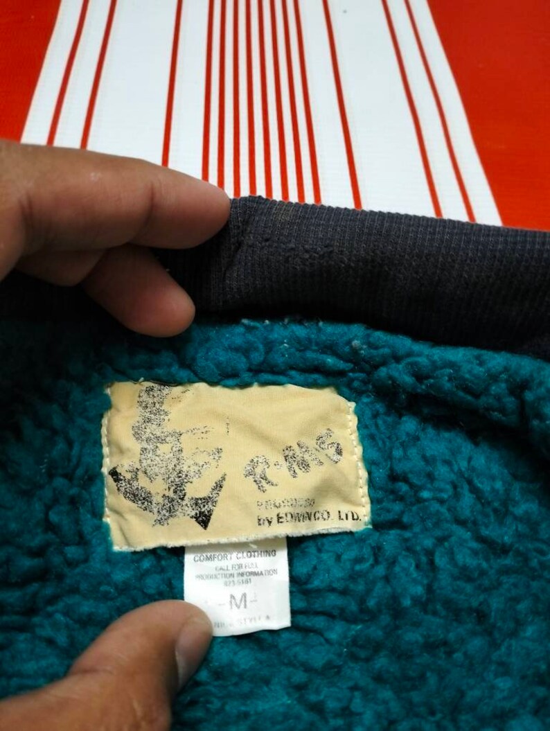 Vintage Edwin Workwear Denim Jacket / Tag M Good Fit S / Vintage Denim ...