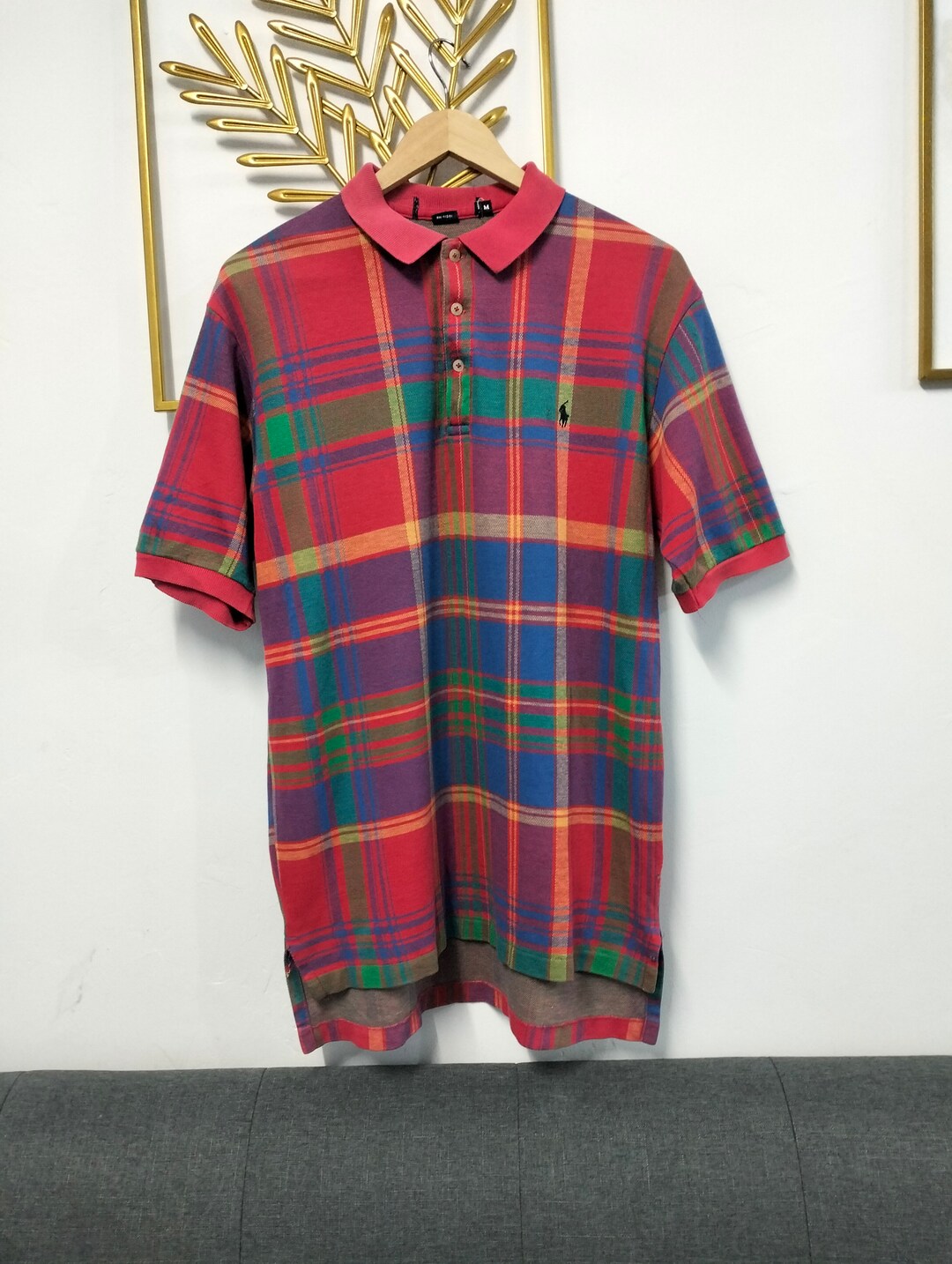 Vintage Polo Ralph Lauren Plaid Polos Shirt - Etsy