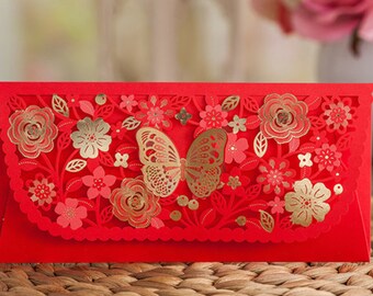 Red Packets Money Envelopes Specialty Paper Envelopes qty | Etsy
