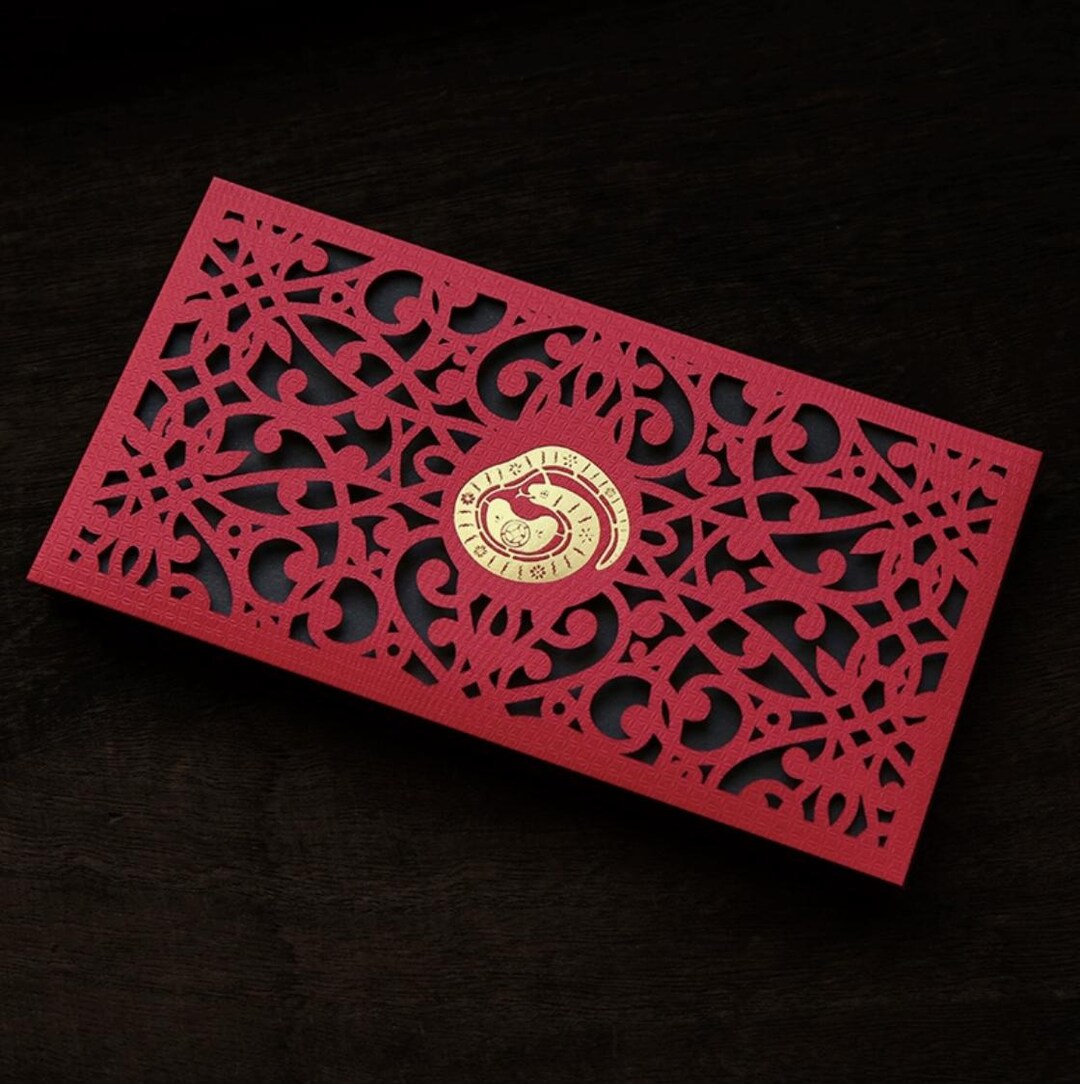Year of Snake 2025 Red Envelopes, Cutout Red Envelopes, Lucky Money ...