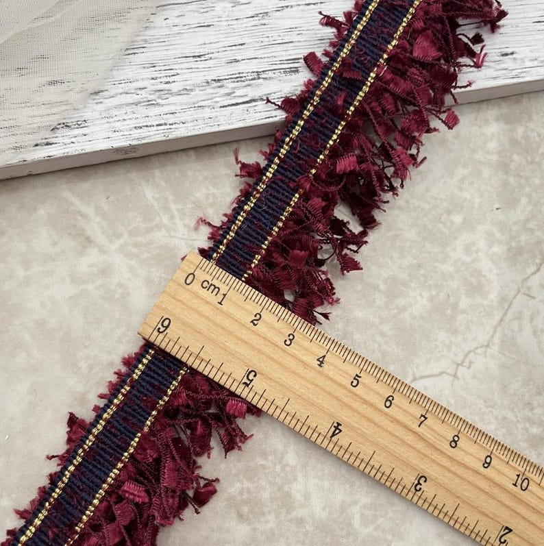 Red Fringe Lace Trim, Costume Design Sewing, Bridal Trim (1 Yard) - Etsy