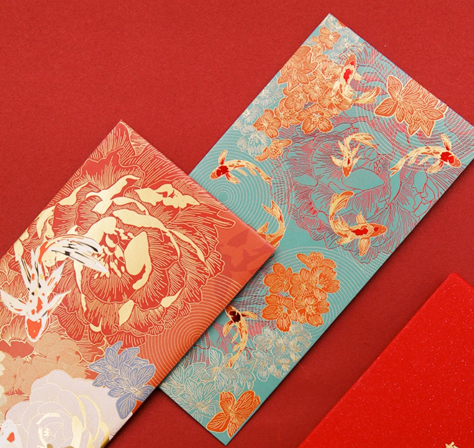 Red Packets, Money Envelopes, Specialty Paper Envelopes qty 4 - Etsy