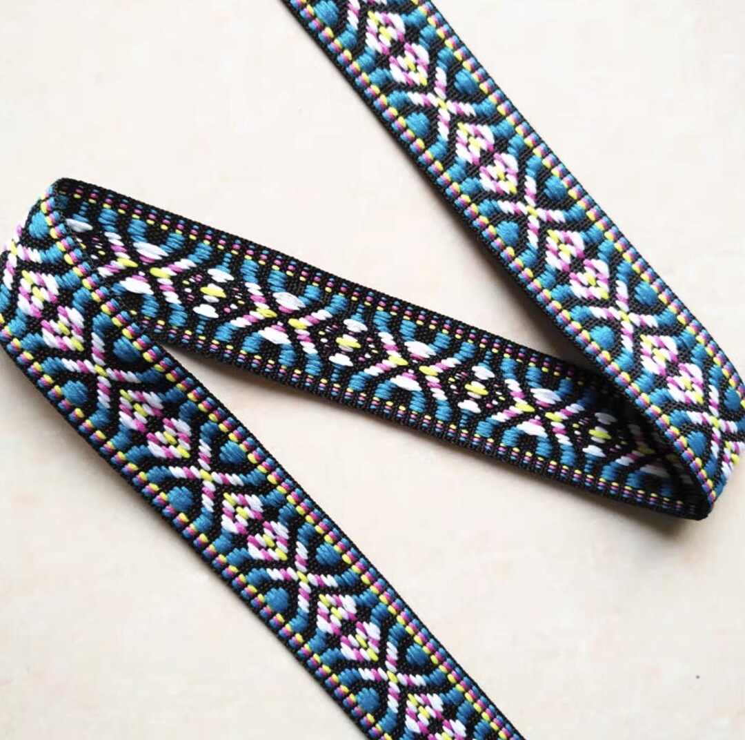 Aztec Jacquard Ribbon Ribbon Trim by the Yard - Etsy