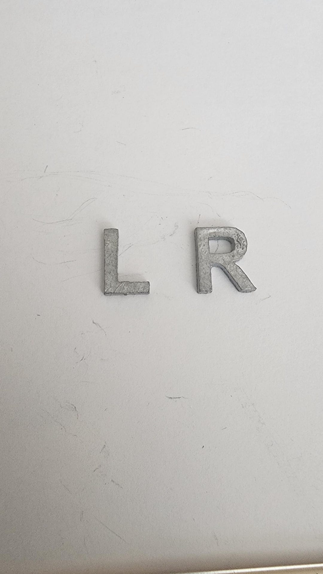 One Set of Lead-free Letters .375" L / R. Work Great for Homemade Xray ...