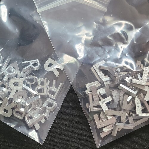 Bulk Order Lead Letters R and L Letters for X-ray Markers - Etsy
